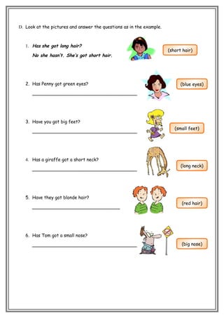 Have got-grammar-exercises | PDF