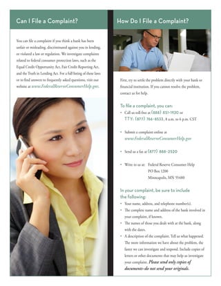 Have a complaint about your bank | PDF