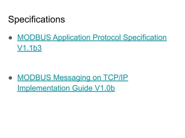 Have a Simple Modbus Server | PPT