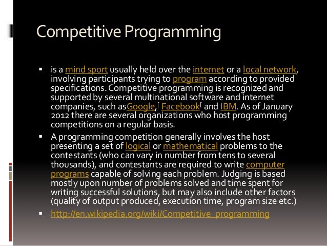 Have Code, Will Compete