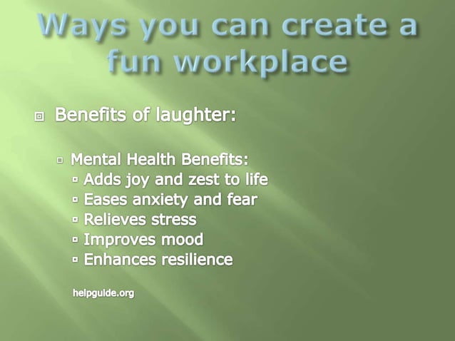 Have fun at work! | PPTX