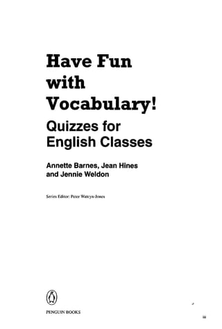 Have Fun With Vocabulary | PDF