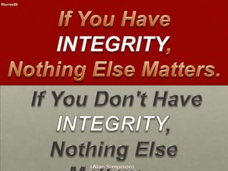 Have integrity | PPT