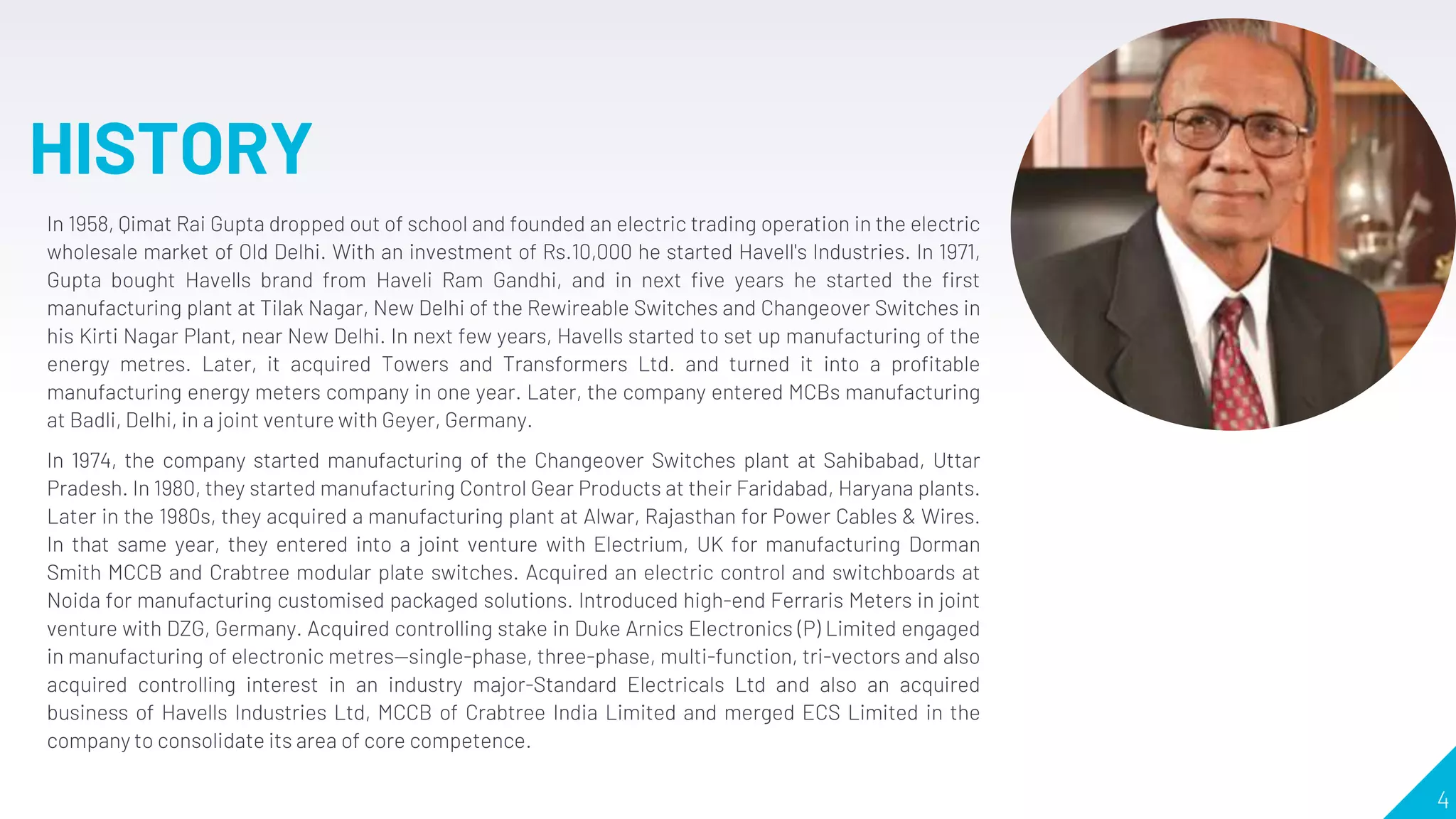 STRATEGIC MARKETING "SBU" AND "BCG MATRIX" OF HAVELLS | PPTX