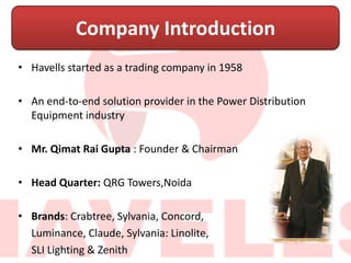 Havells India Ltd | PPTX
