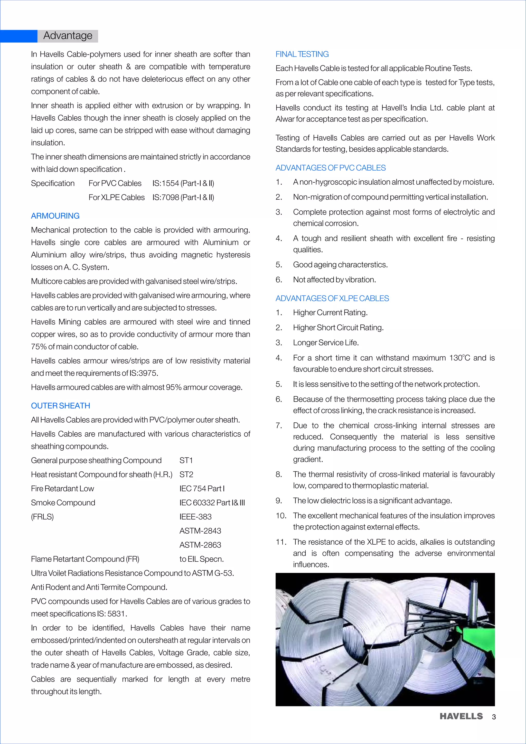 Havells power cable catalogue | PDF