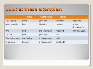 Have something done | PPT