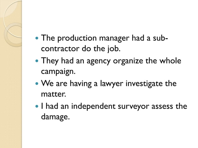 Have sth done have sb do sth | PPT