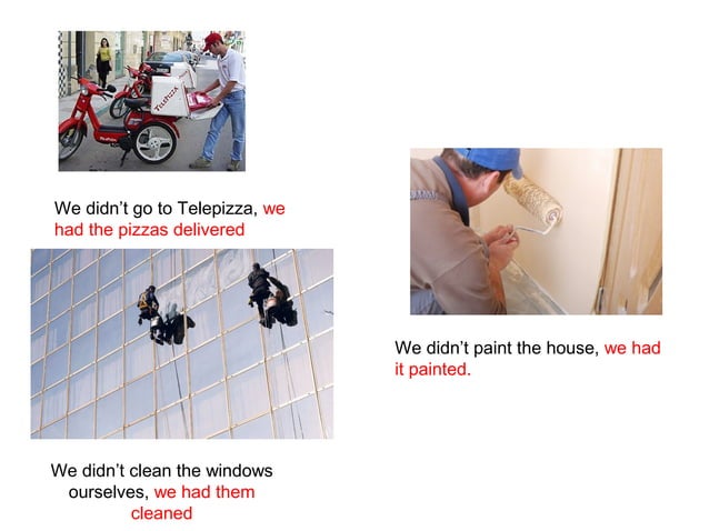 Have sthg done | PPT