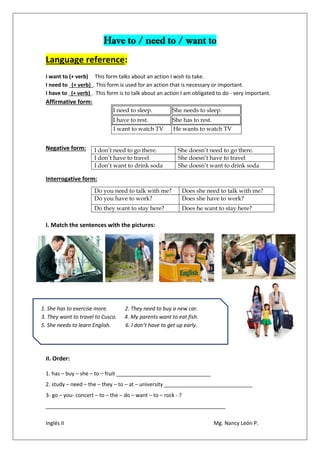 Have to need to | PDF