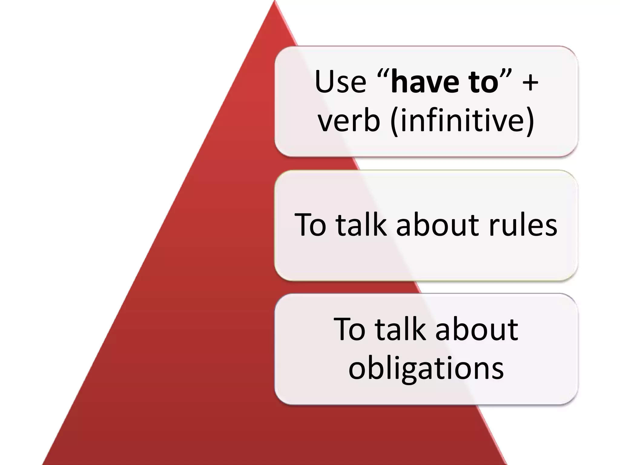 Have to, don’t have to, must, mustn't | PPTX