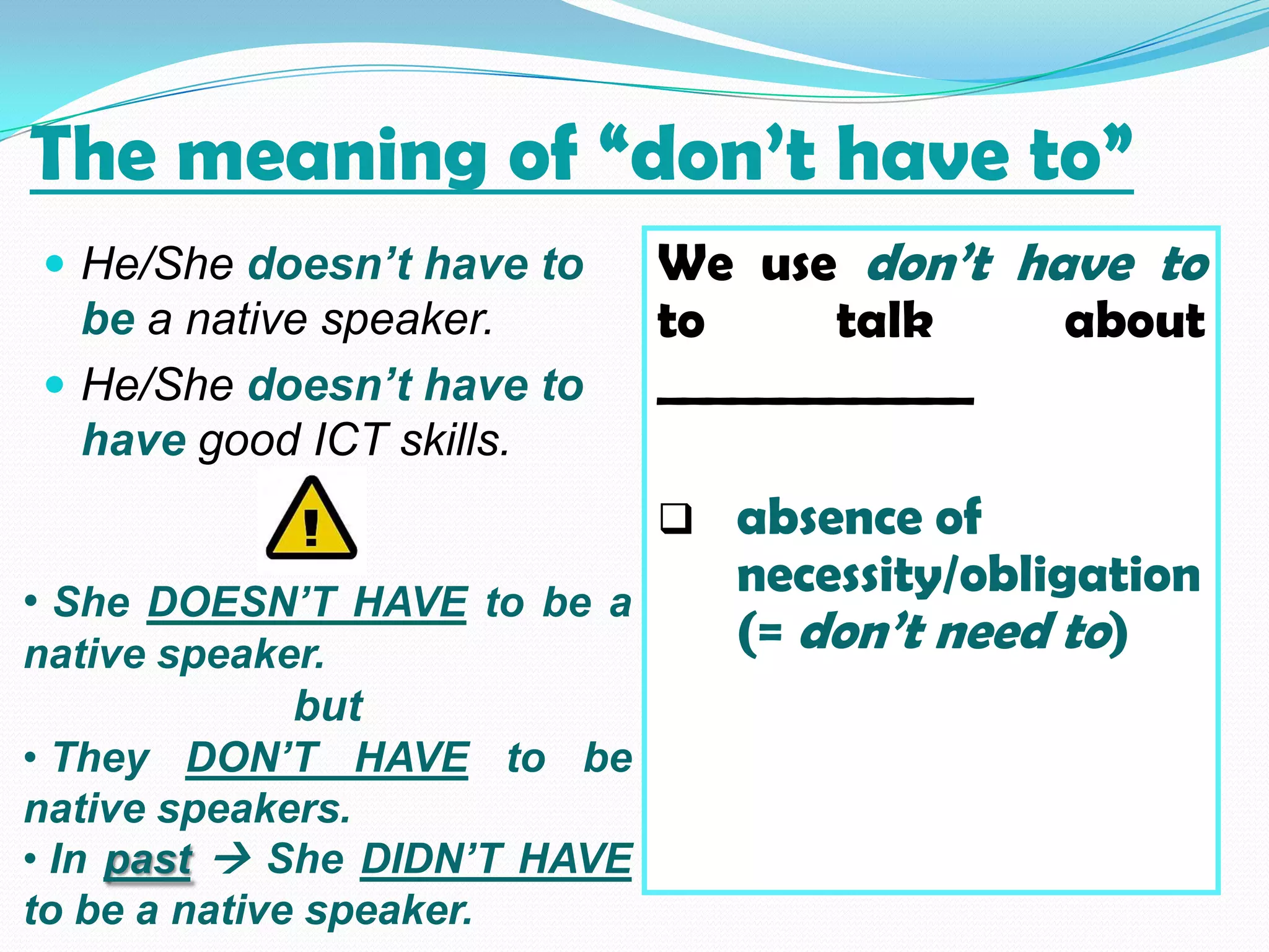 Obligation, Prohibition, Lack of Obligation Presentation | PPT