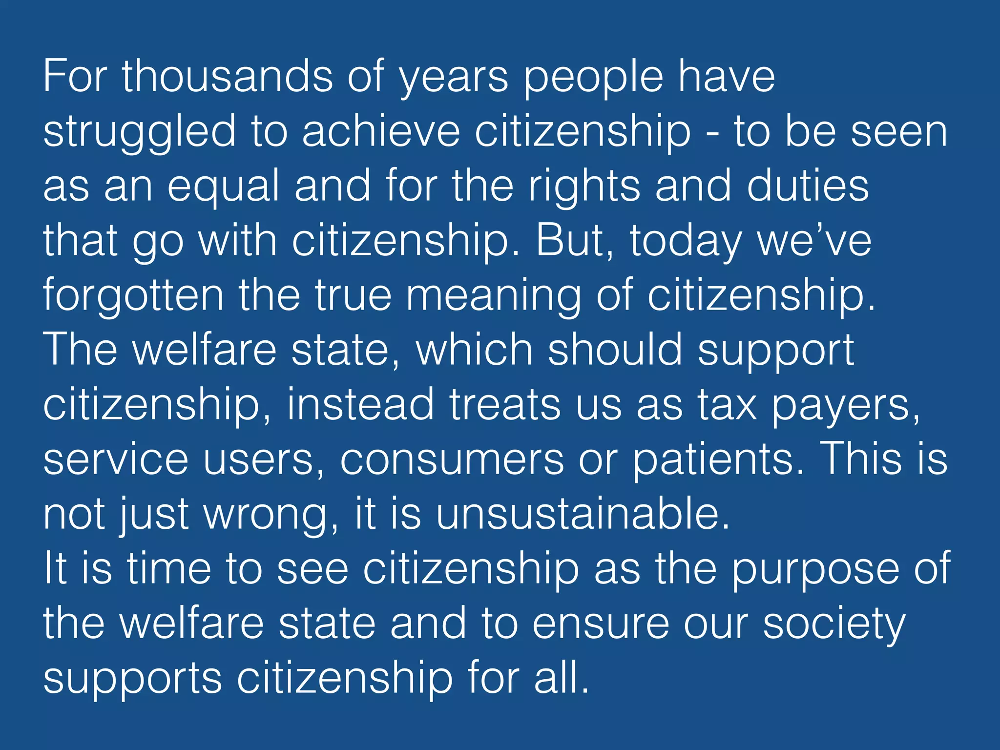 Have We Achieved Citizenship for people with Learning Disabilities? | PPT