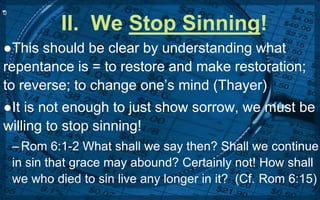 Have we repented or just reported? | PPTX