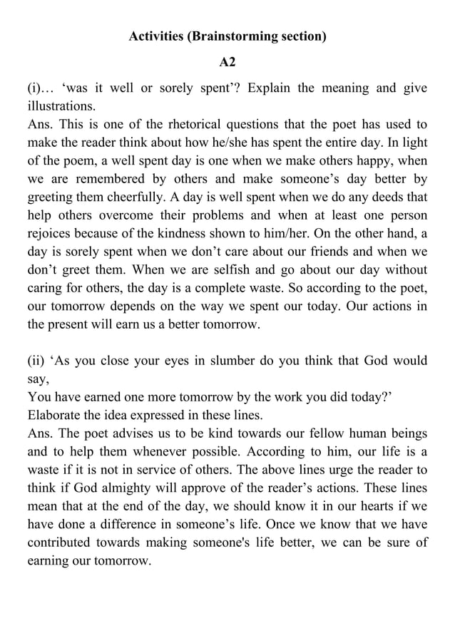 Have You Earned Your Tomorrow.pdf