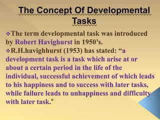Havighurst’s development theory | PPTX