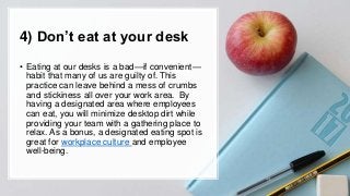 Having a clean workspace | PPTX