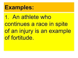 Having Mental Fortitude | PPTX