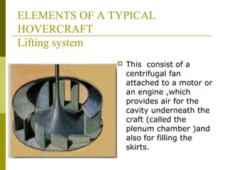 A SEMINAR ON HOVERCRAFT | PPT
