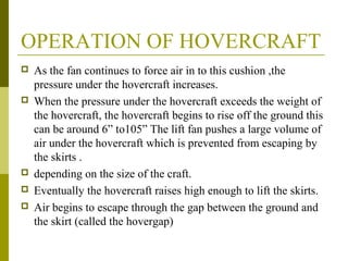 A SEMINAR ON HOVERCRAFT | PPT