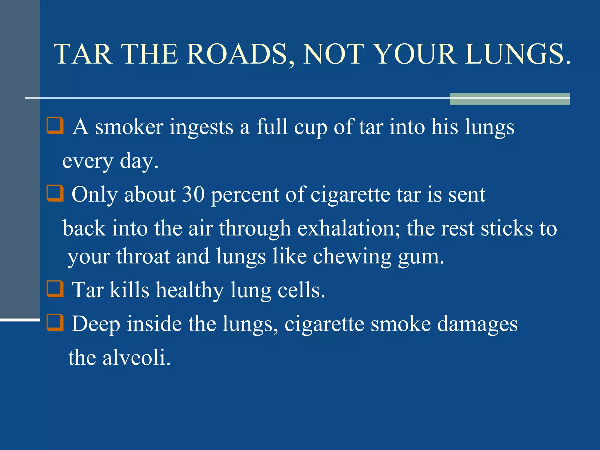 Effects of Tobacco on Health | PPT