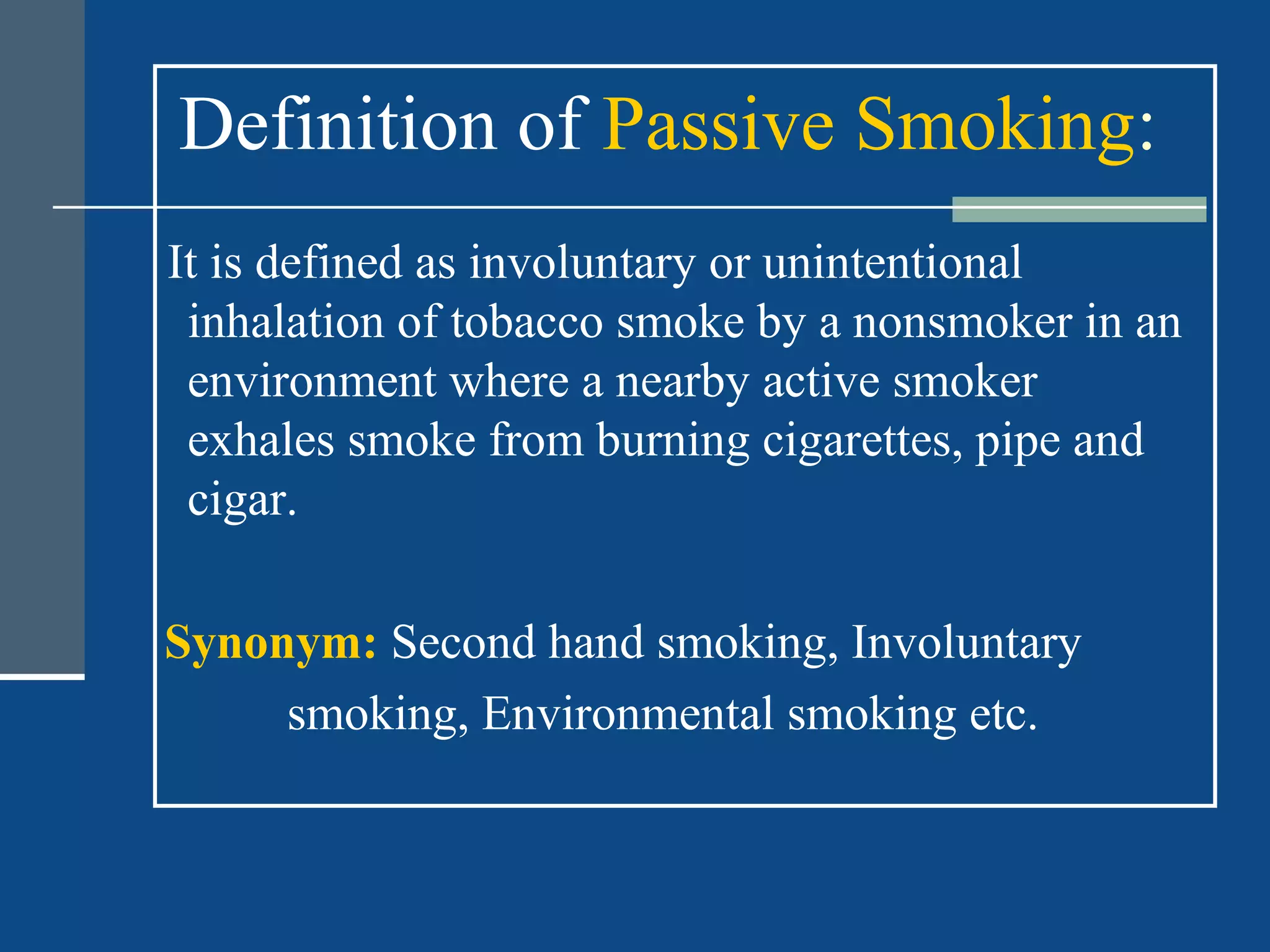 Effects of Tobacco on Health | PPT | Illegal Drugs, Tobacco ...