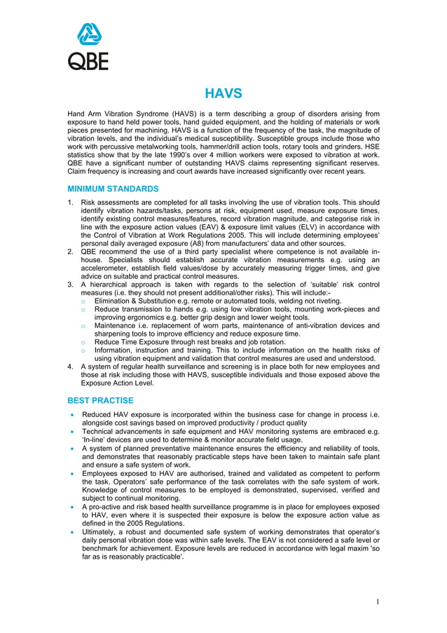 Havs Qbe Standards 8 | PDF