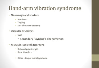 Hand Arm Vibration Surveillance | PPTX