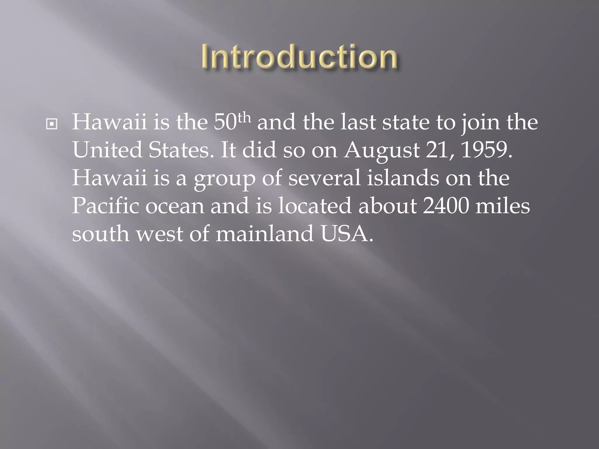 Hawaii, the 50th State of U.S.A. | PDF