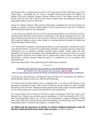 Hawaii - Defending Our Borders - Senator Maize Hirono - Admiral John C ...