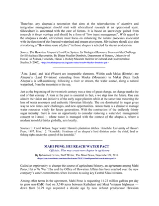 Hawaii - Diversified Agriculture - Mahi Pono - Harmonizing Culture ...