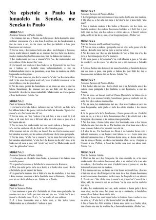 Hawaiian - The Epistles of Paul the Apostle to Seneca, with Seneca's to ...
