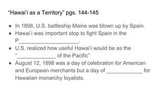 Hawaiian Ch. 15 Hawaii becomes a Territory.pptx