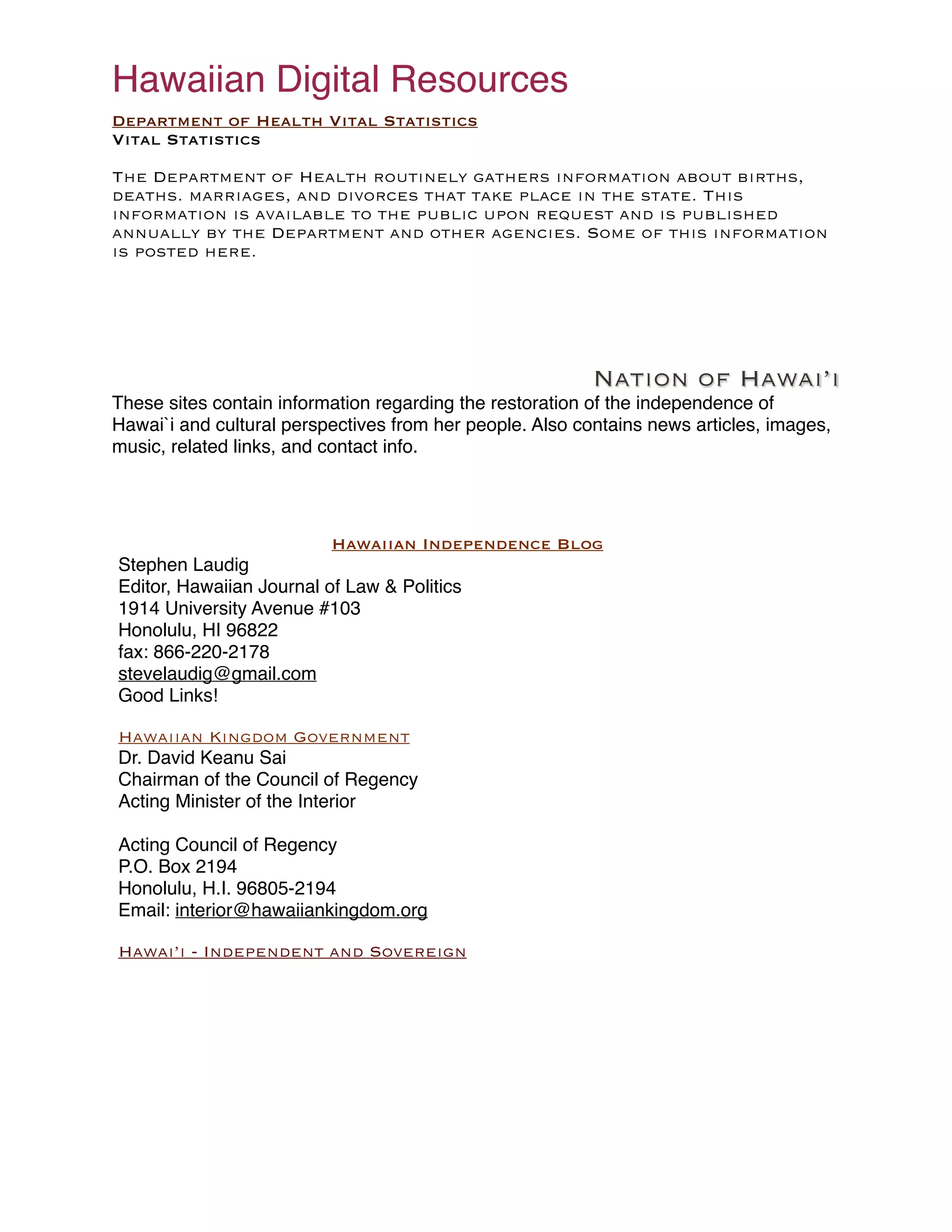 Hawaiian digital resources | PDF