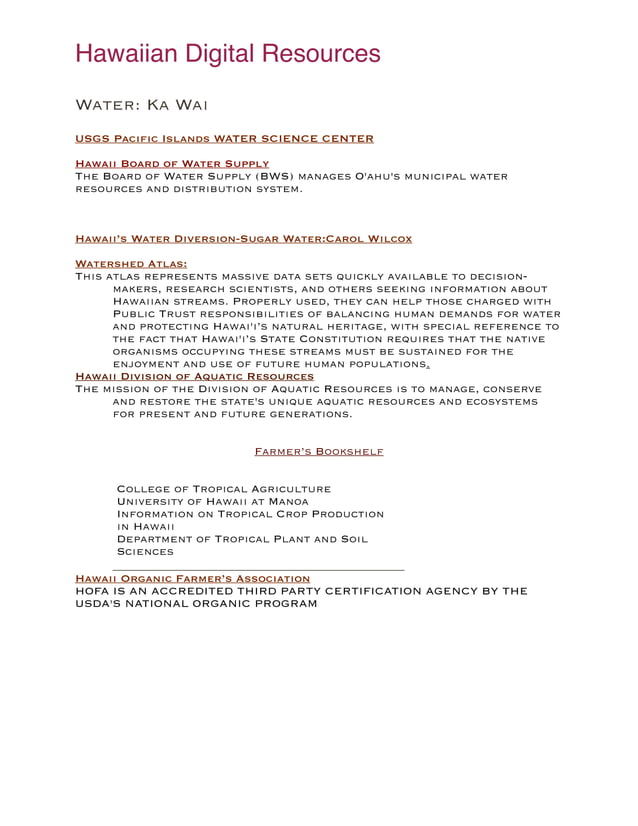 Hawaiian digital resources | PDF