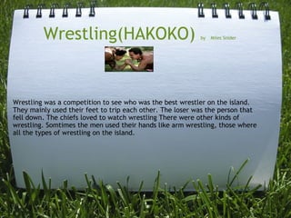 Hawaiian games | PPT