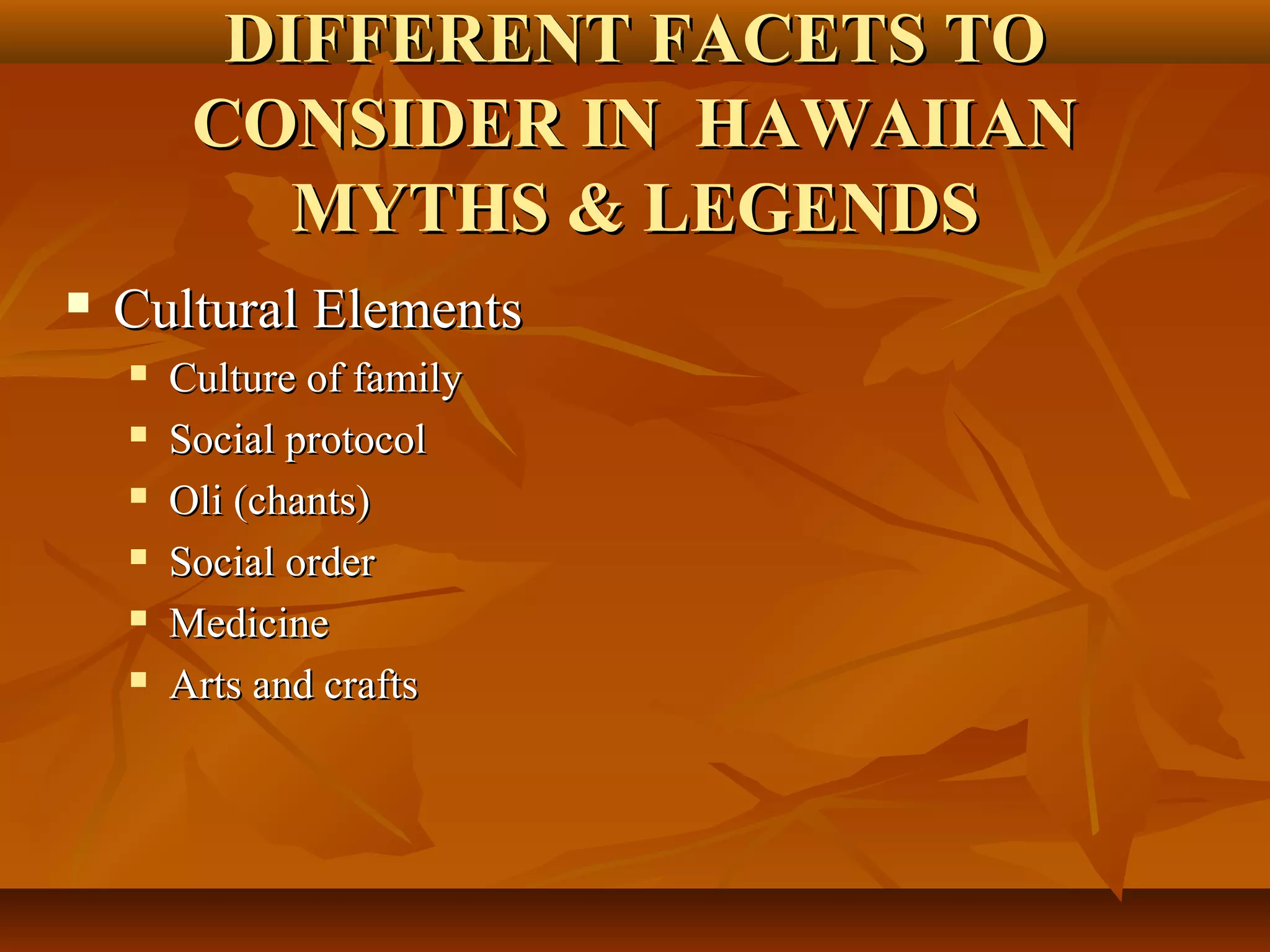 Hawaiian mythology | PPT