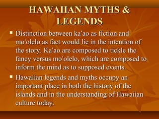 Hawaiian mythology | PPT