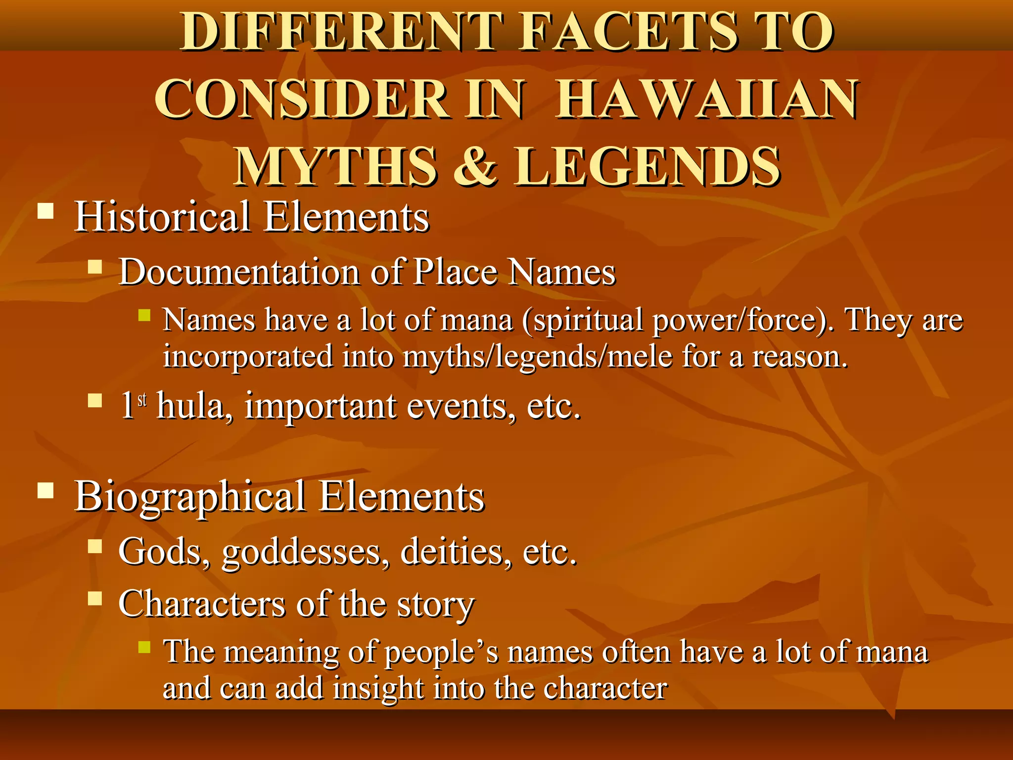 Hawaiian mythology | PPT