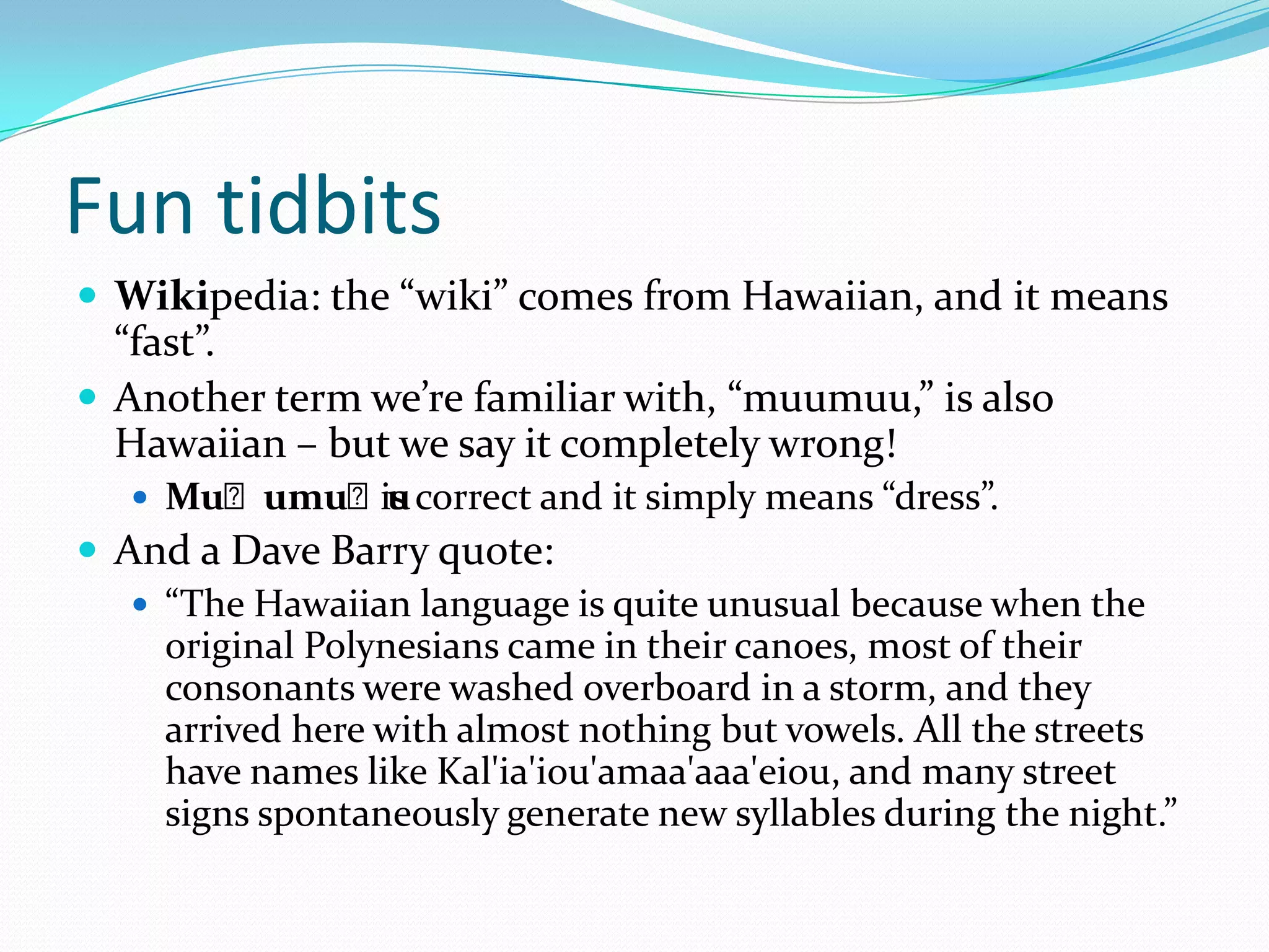 Hawaiian presentation | PPTX | Christianity | Religion & Spirituality
