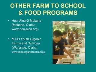 Hawaii Farm to School Update, Mar09 | PPT