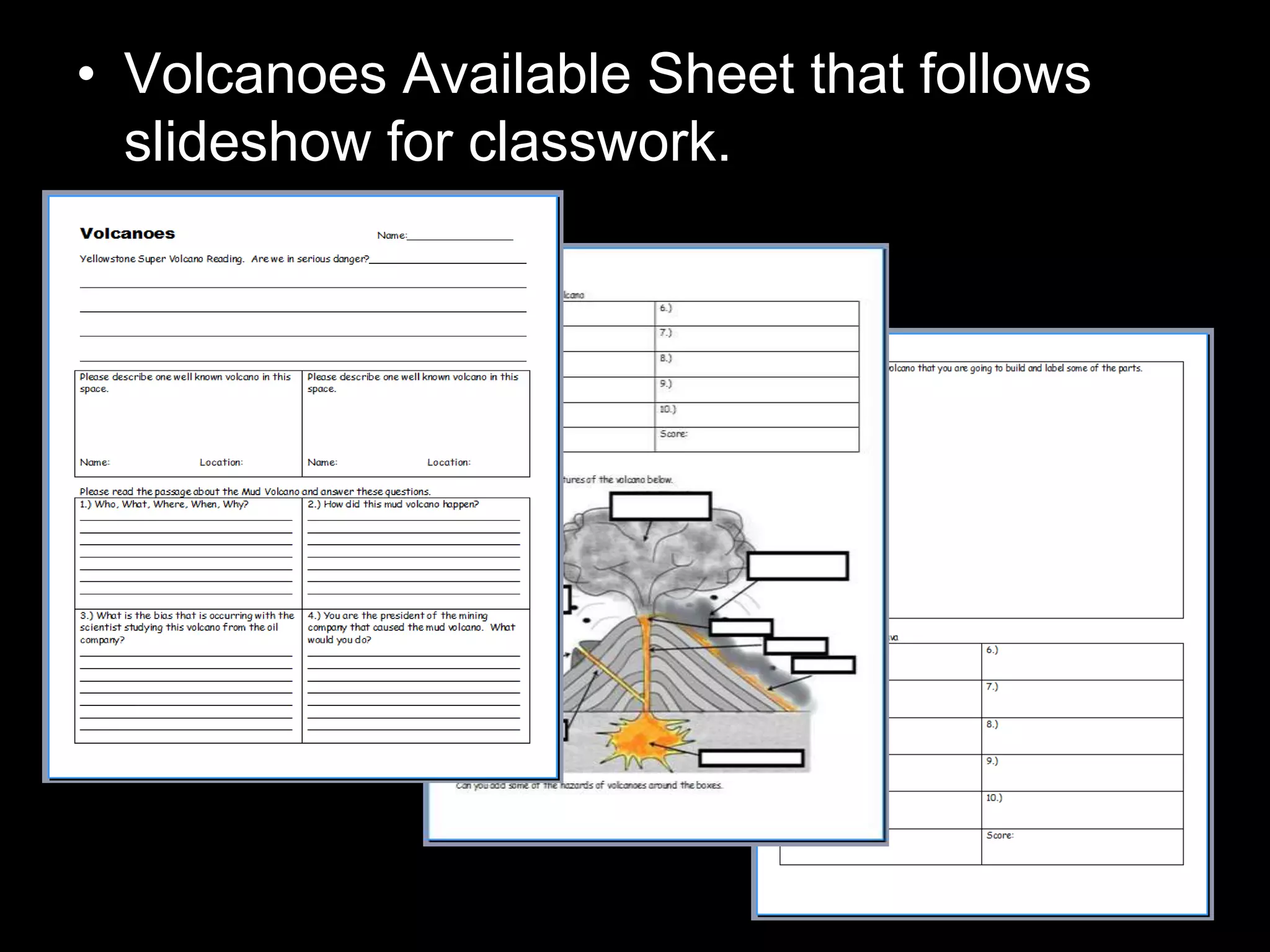 Volcanoes, Hawaii Hot Spot, Yellowstone Supervolcano Earth Science ...