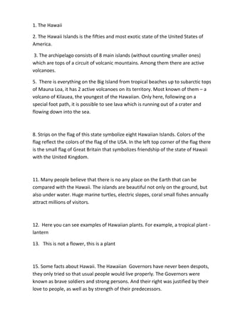 Hawaii lecture | DOC