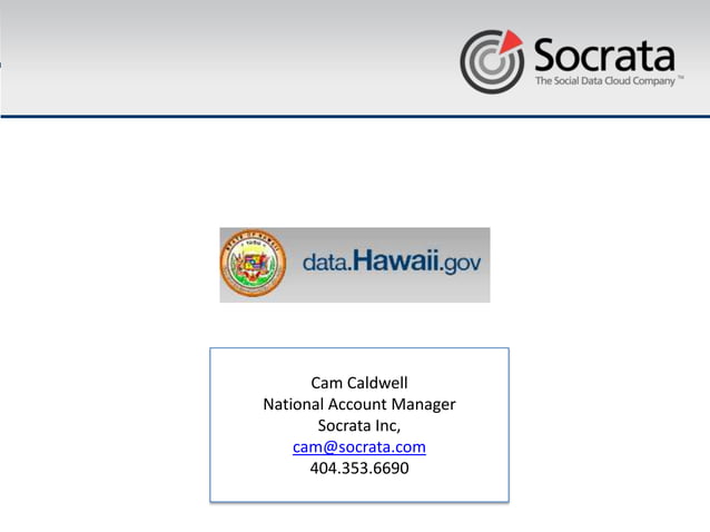 Socrata: Success with Open Data | PPT