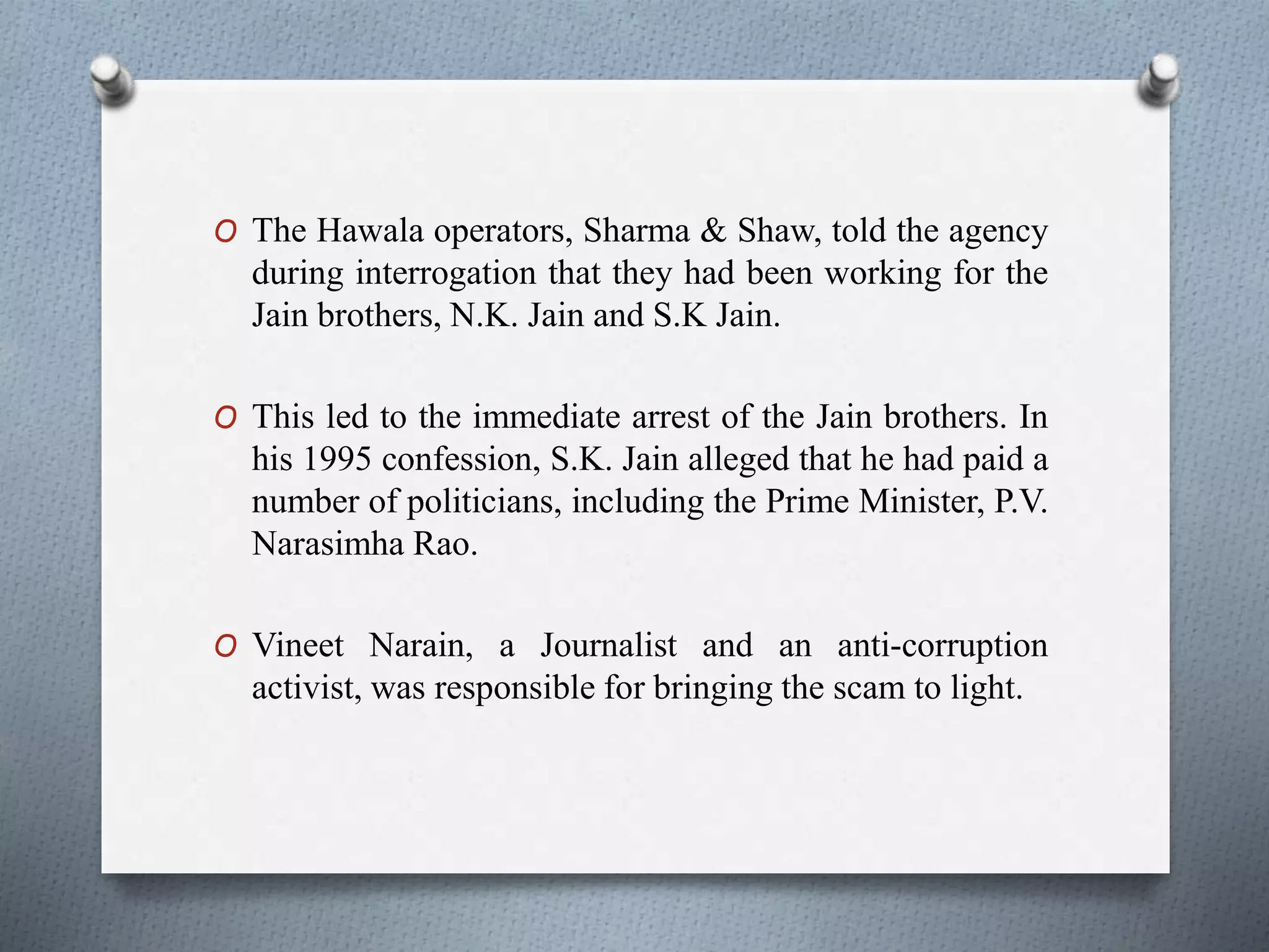 Hawala Scandal | PPTX