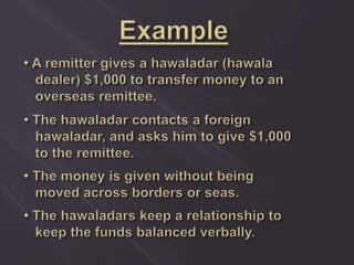 The case for taxing hawala | PPTX