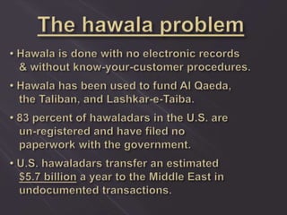 The case for taxing hawala | PPTX