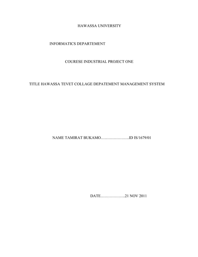 Hawassa university | DOC