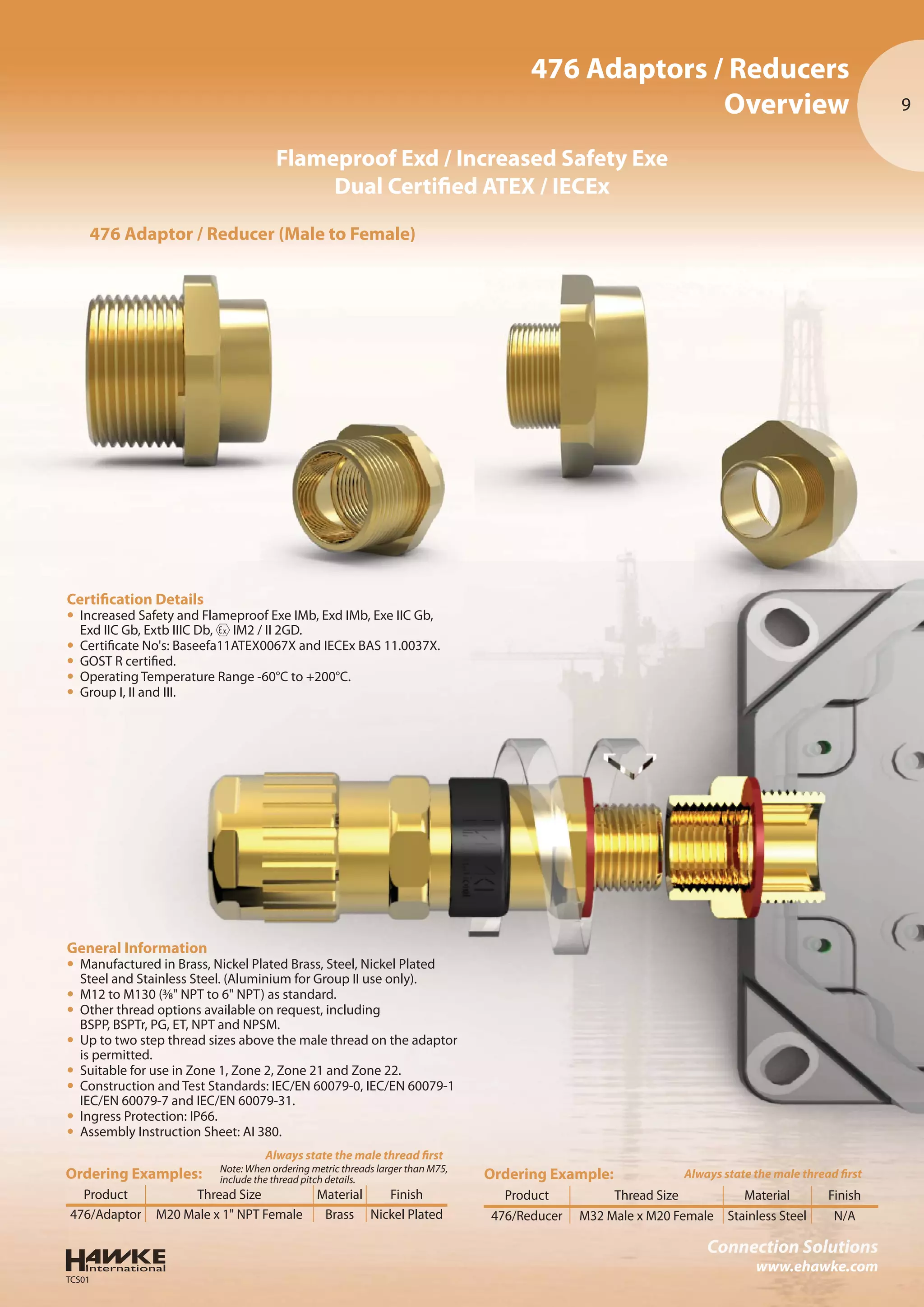Hawke 476 GLAND REDUCER ACCESSORIES | PDF