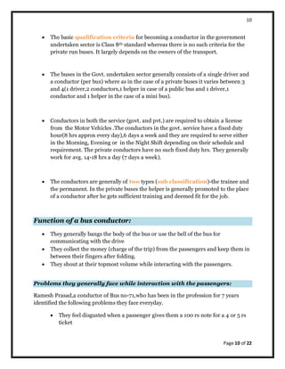 Hawkers & Bus Conductors | PDF